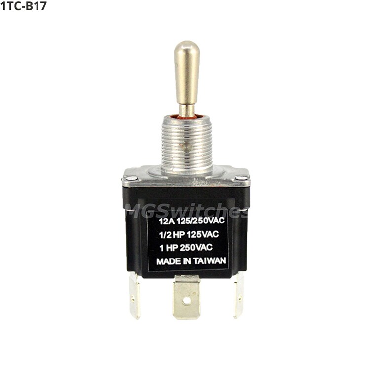 3 Position Waterproof Toggle Switch Flat Base IP69K (ON)-OFF-(ON ...