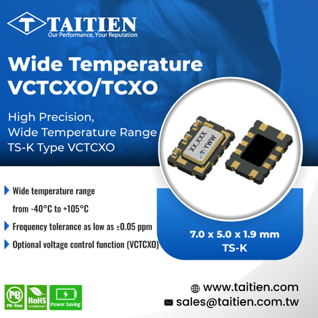 High Precision and Wide Temperature VCTCXO/TCXO 10 Pads | Taiwantrade