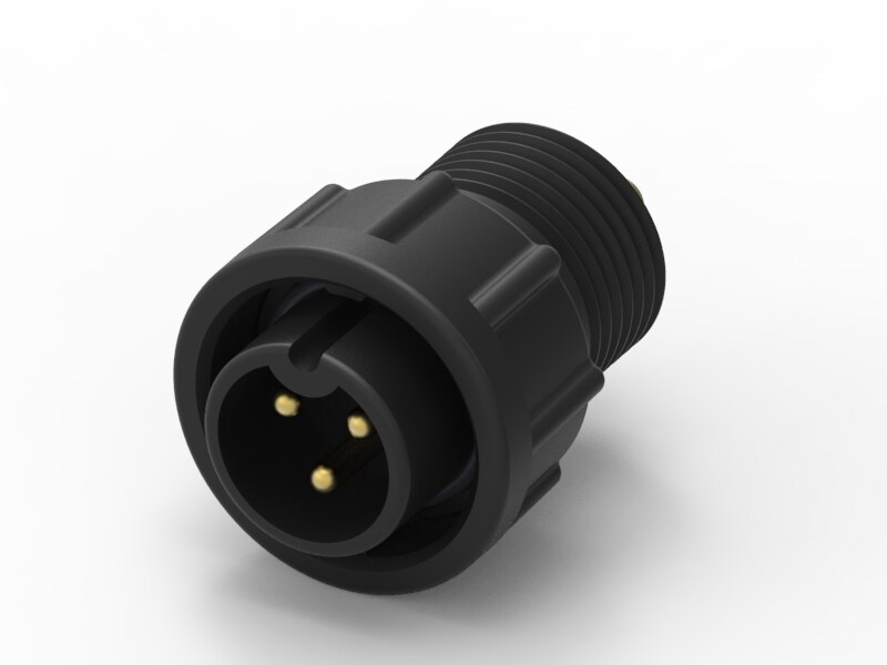 WP B Size (Female Connector/Male Pin) 3PIN Molded with Cable(Lock ...