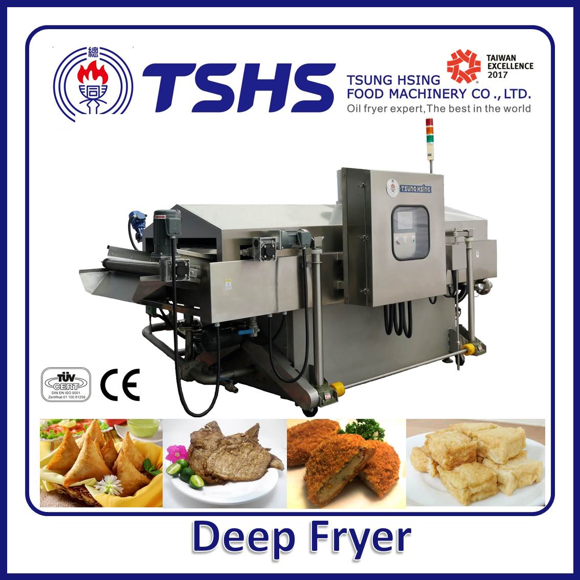 High Efficiency Energy Saving Automatic Gas Fryer Machine | Taiwantrade