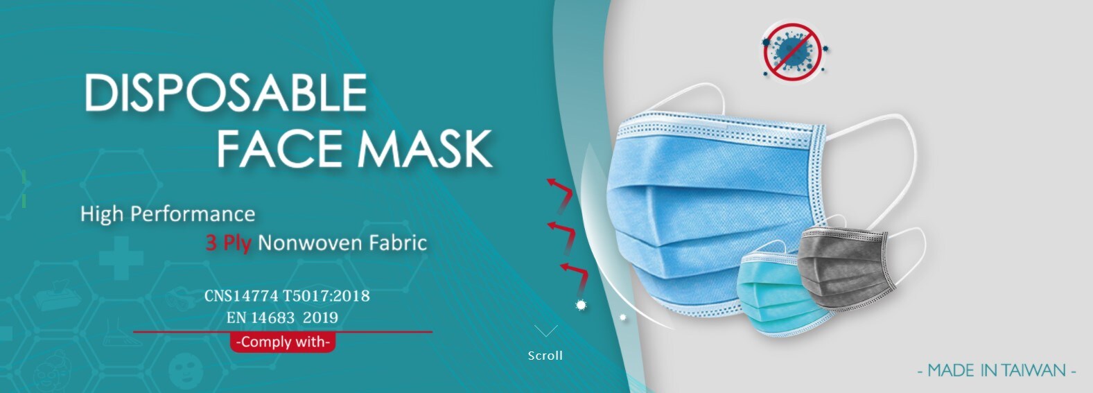 Disposable face mask | Taiwantrade