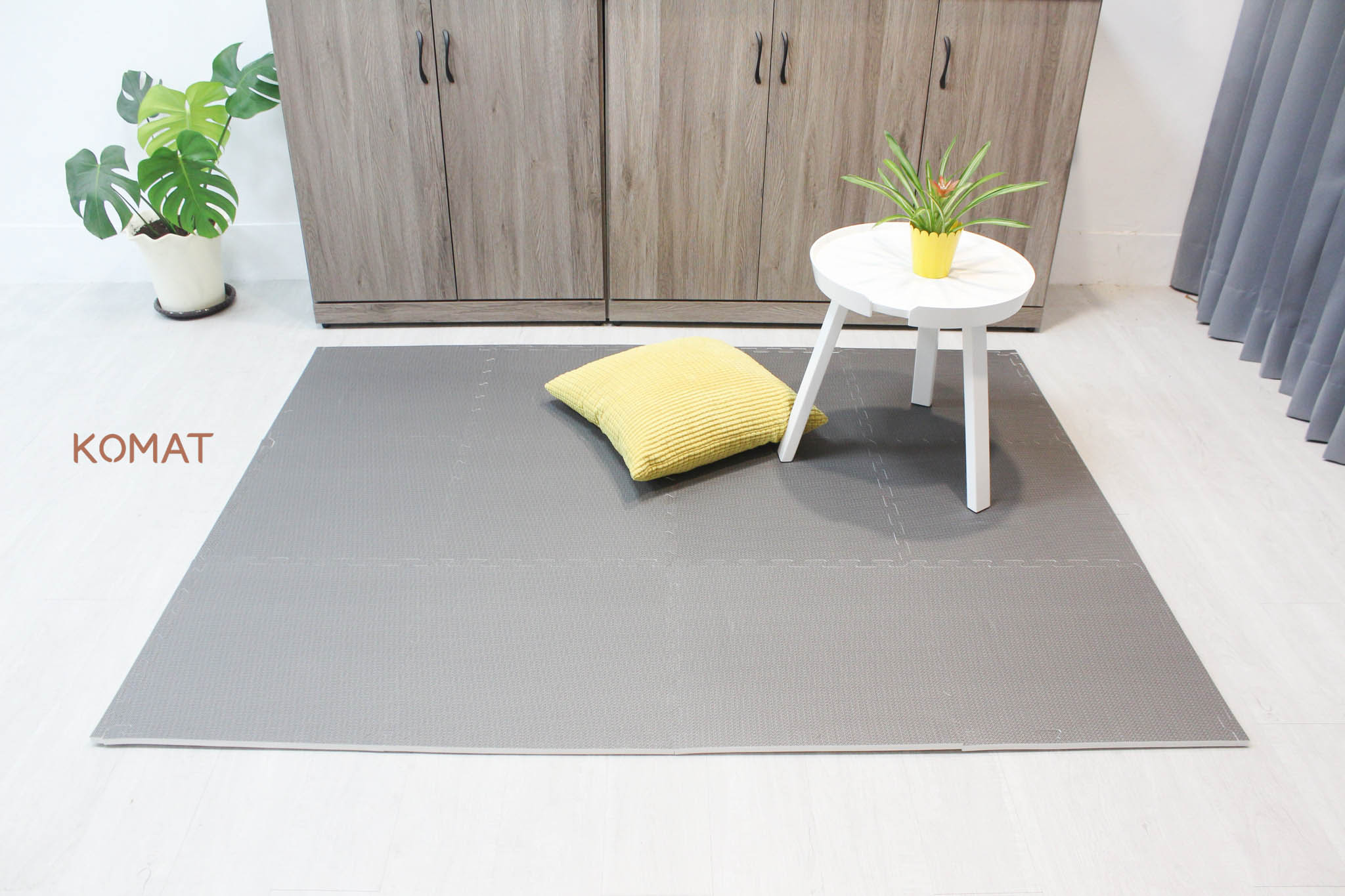 Retro Canvas Texture Puzzle Exercise EVA Foam Interlocking Mat ...