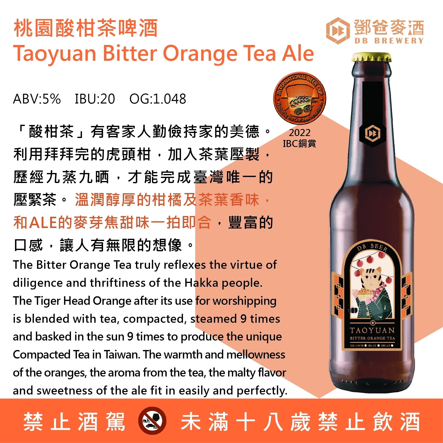 【DB】Taoyuan Bitter Orange Tea Ale | Taiwantrade