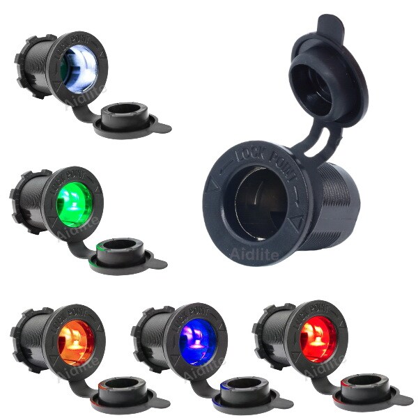 Cigarette Socket With LED Light 12V/24V | Taiwantrade