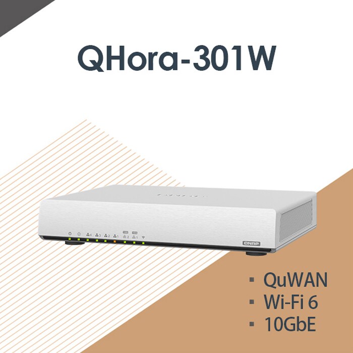 5Cgo QNAP QHora-301W 新世代 Wi-Fi 6 デュアル 10GbE SD-WAN ルーター | Taiwantrade.com