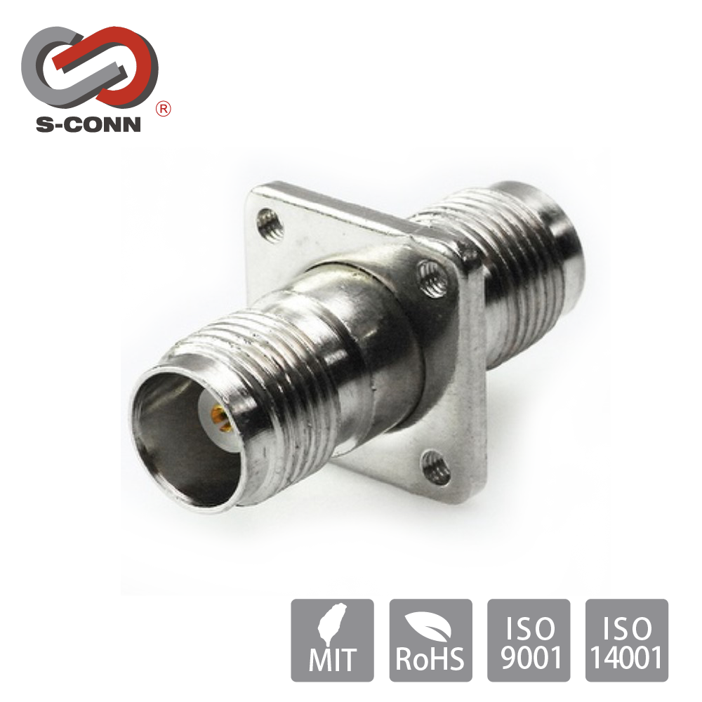 RF/Coaxial connector, TNC Jack to Jack, P/M-4 Hole Adapter | Taiwantrade
