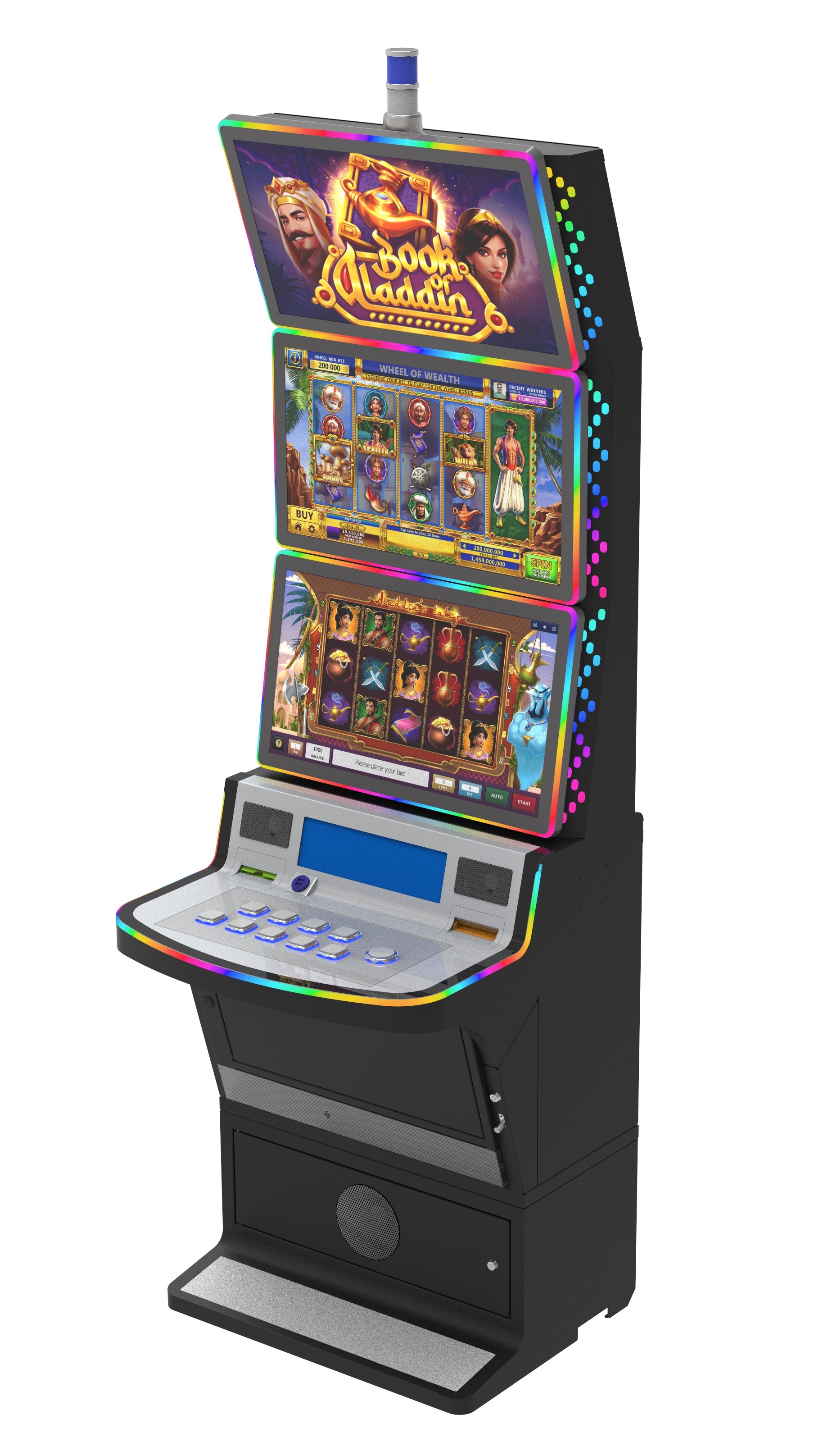 27 / 32inch Triple Screen Gaming Slot Machine Multi Cabinet For Custom ...