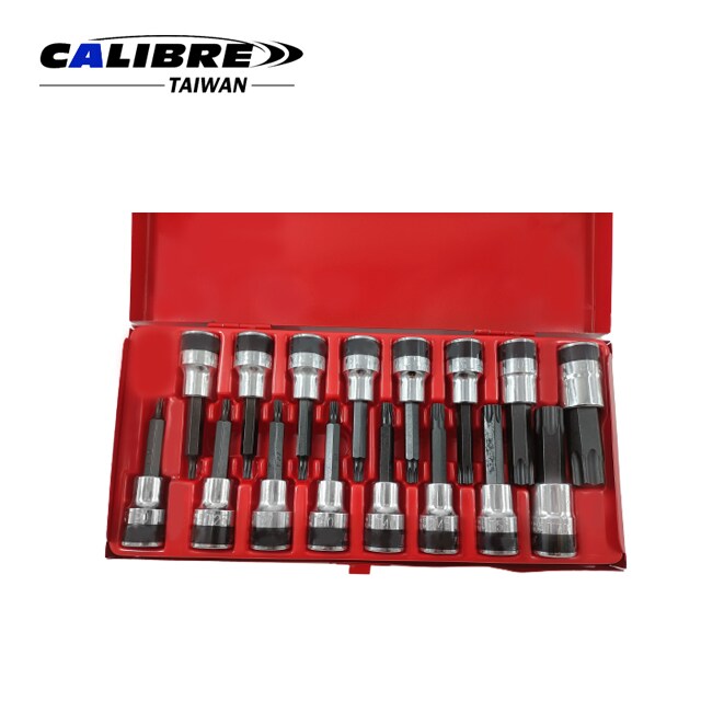 TAIWAN CALIBRE 16pc 1/2" Dr. T20-T80 Torx Bit Socket Set | Taiwantrade