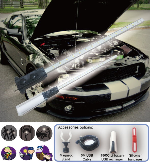 Ultra Bright LED inspection light stick ,X1000 Ultra Bight USB LED ...