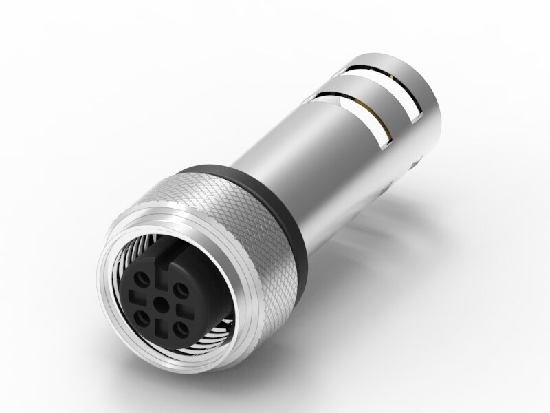 WP M12(F) 4PIN A-Coded Molded with Cable(Anti-Vibration)(Ground ...