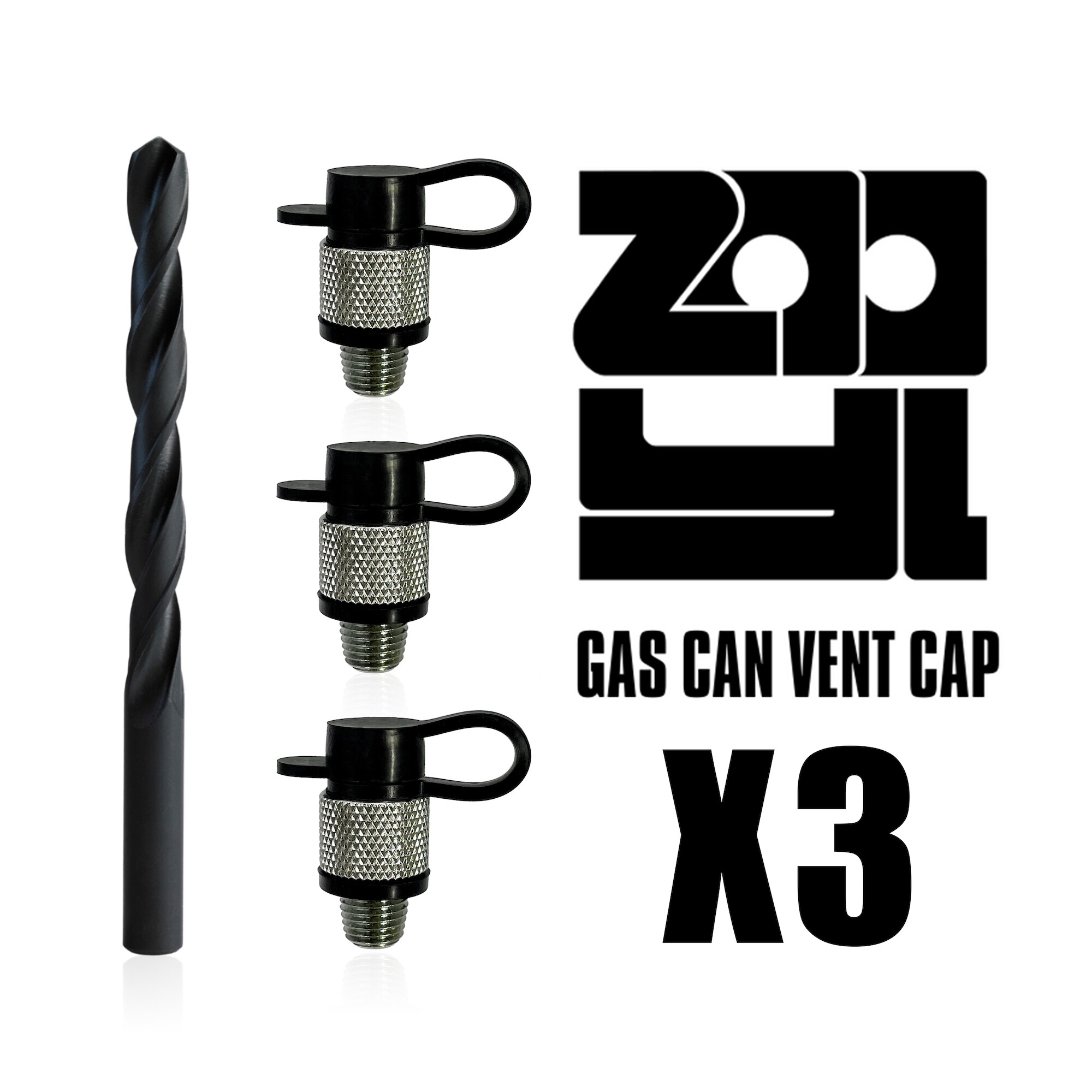 ZOOYL Gas Can Vent Cap 3-Pack – Fuel Tank Vent Enhances Flow for Faster ...