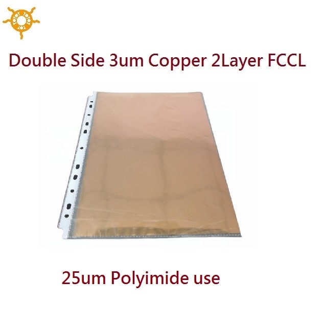 3micron Copper Double Side 2L-FCCL Film for FPCB usage | Taiwantrade