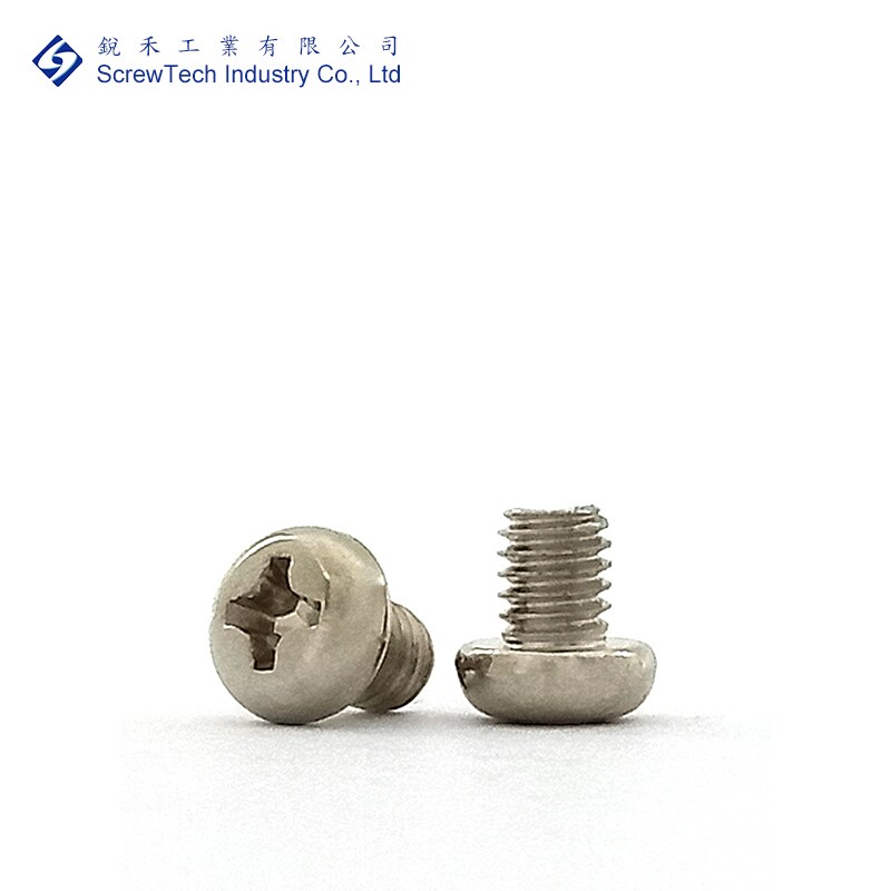 【ScrewTech】Pan Head, Phillips, M4x5, Machine Screw, Nickel Plated ...