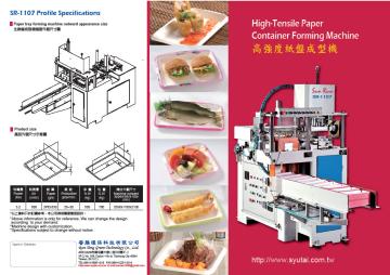 High-Tensile Paper container Forming Machine | Taiwantrade