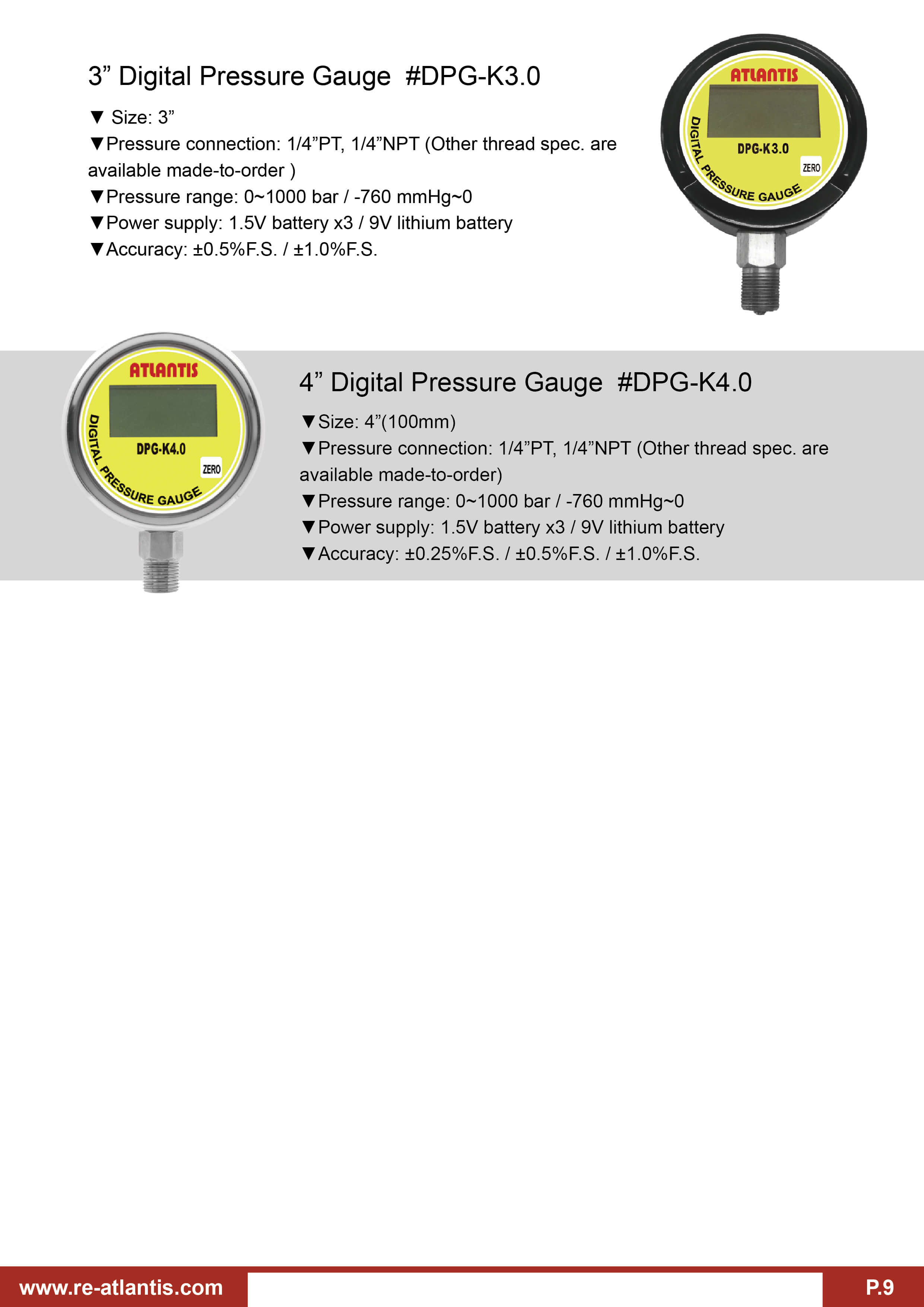Digital Pressure Gauge | Taiwantrade