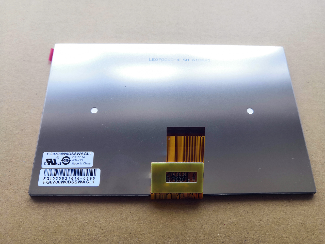 Data Image 7'' panel / FG0700W0DSSWAGL1 / Innolux ZJ070NA-01P and ...