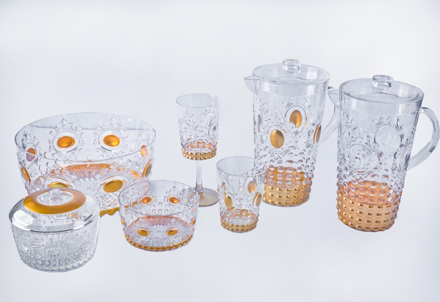 Gold Ruby Table Set | Taiwantrade