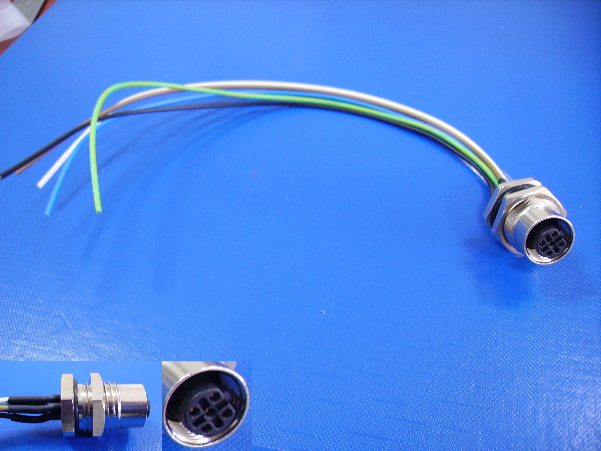 M12 5Pin B code Female Connector for Cable, IP67 | Taiwantrade