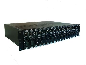 Fiber Media Converter Chassis,19" rack mountable Media Converter ...