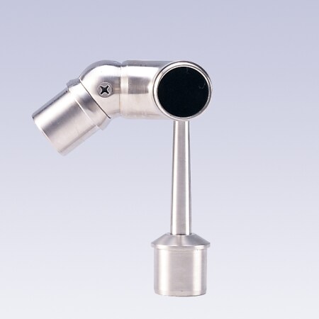 Stainless Steel Round Tube Handrail Perpendicular Post Adj. Connector ...