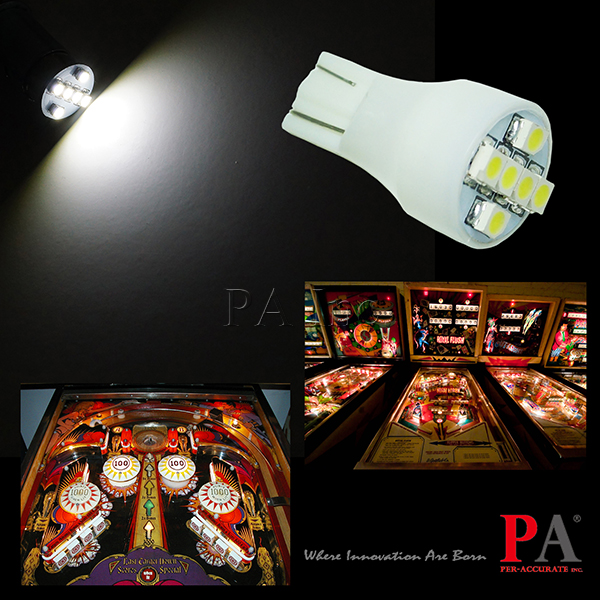 PA LED for pinball game machine 6.3V 12V T15 #906 921 w16w ...