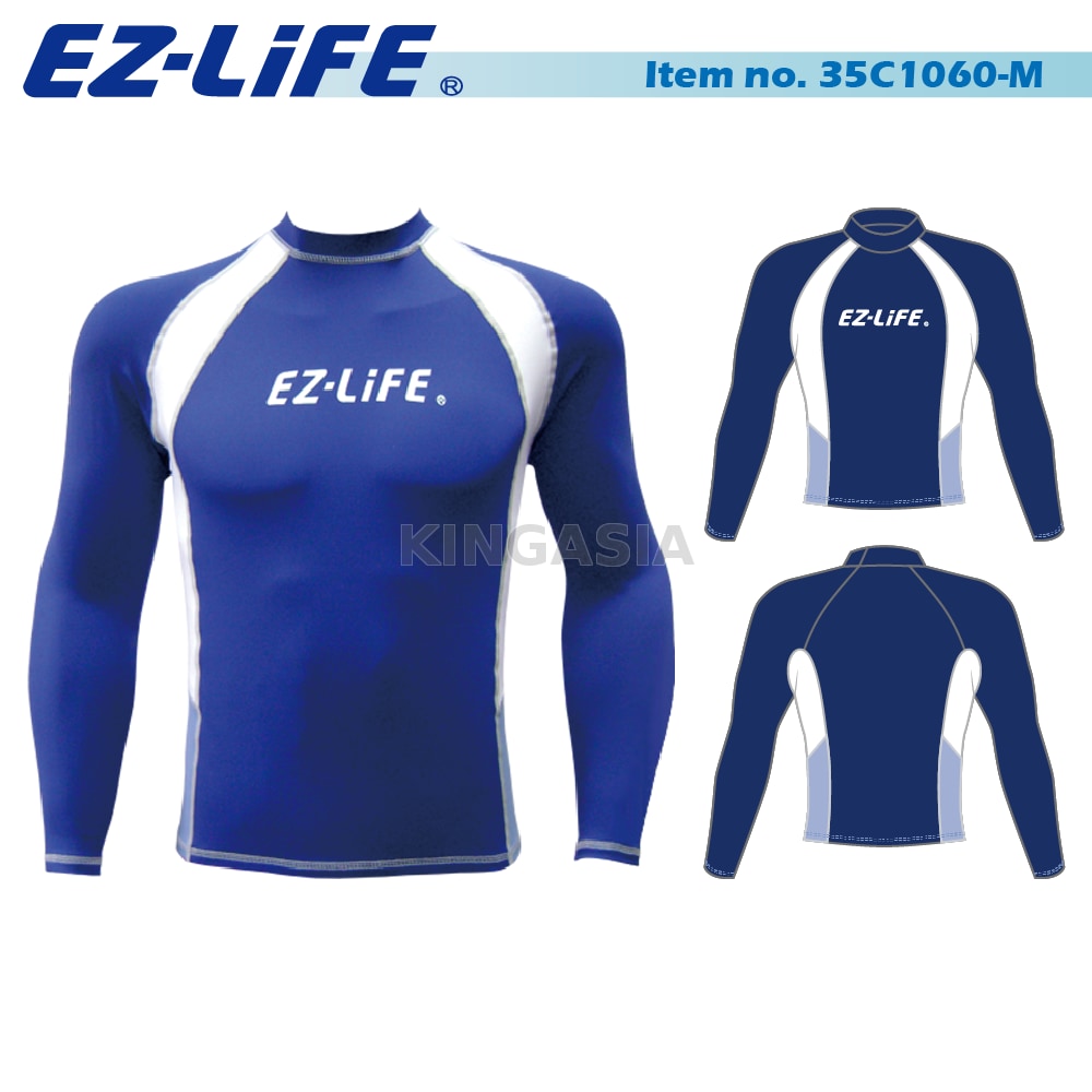EZ-LiFE MENS LONG SLEEVE RASH GUARD | Taiwantrade.com