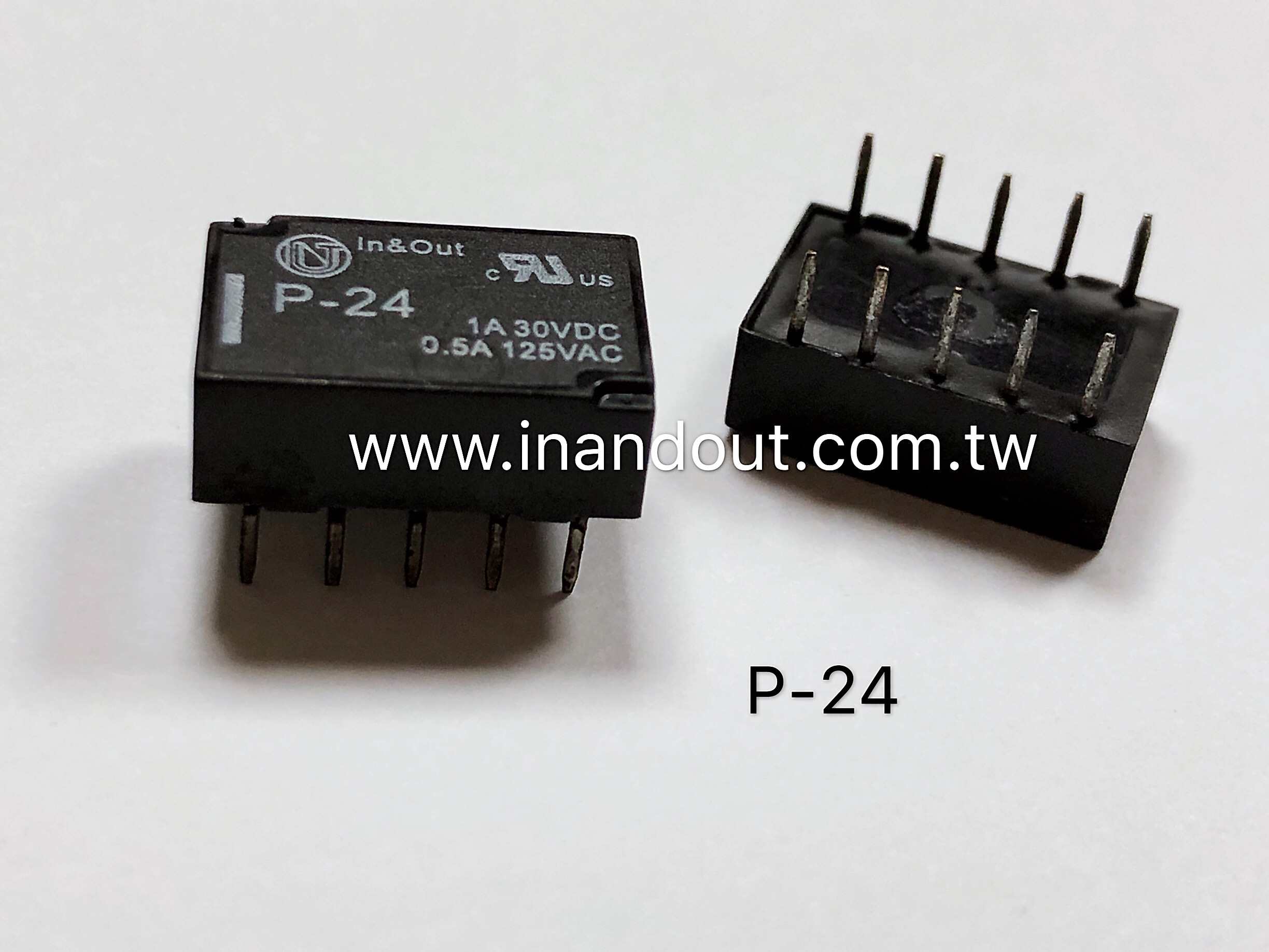 Signal Relay P-24 24VDC 2 Form C 10pins Relay | Taiwantrade