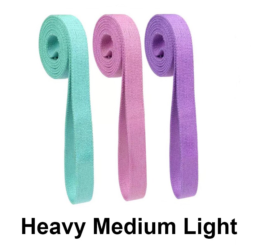 Fabric Bands 3 Pack Set, Non-Slip, Stretch, Fabric Resistance Bands ...