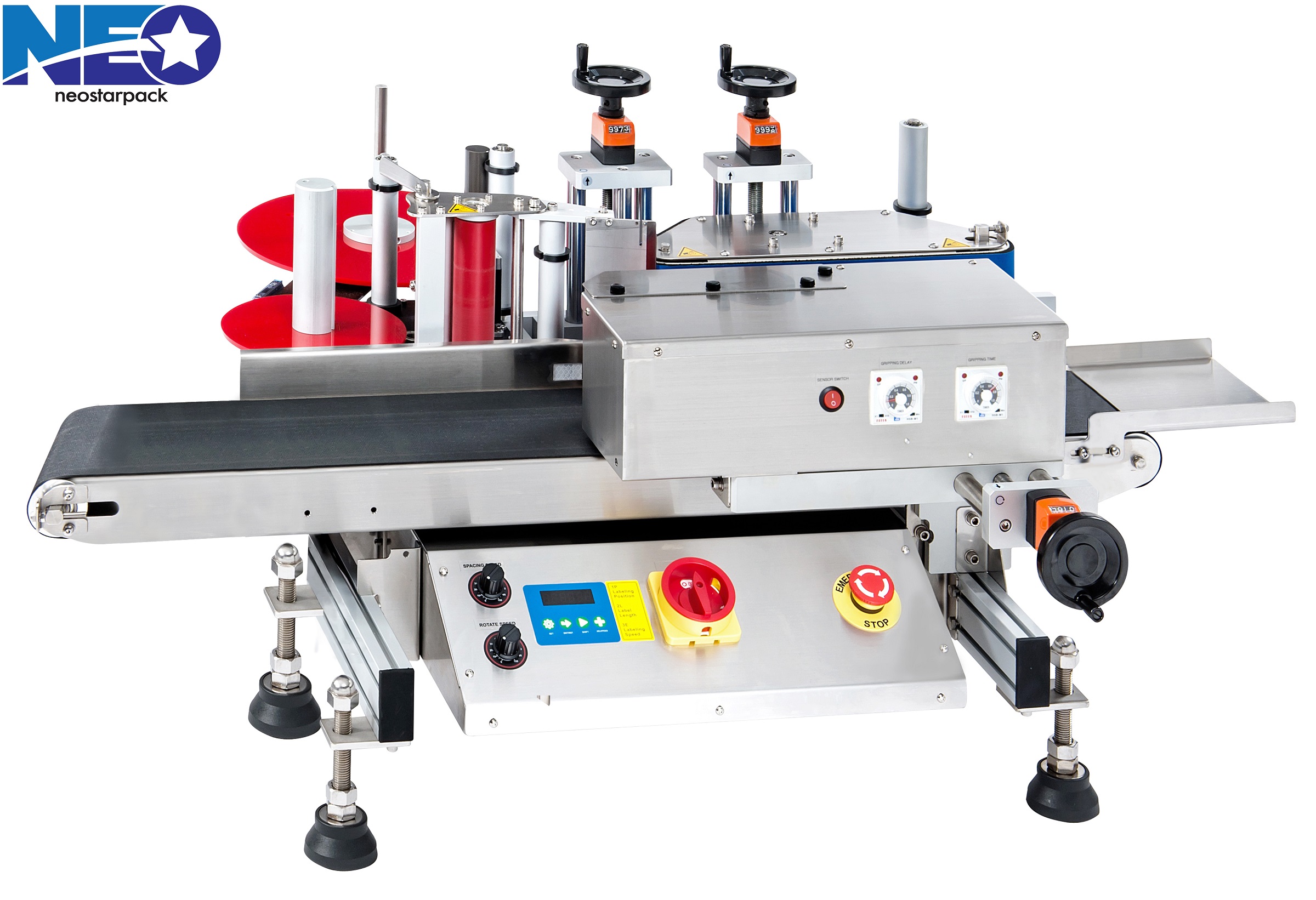 High Accuracy Tabletop Spindle Labeler for Liquid Glue | Taiwantrade