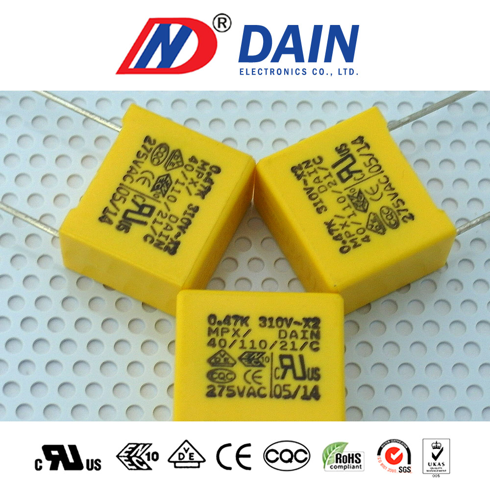 Class X2 Capacitor 0.47uF | DAIN ELECTRONICS CO., LTD.