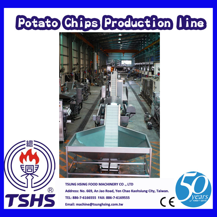 Stainless Steel Large Scale Fried Sweet Tapioca Chips Making Machine ...