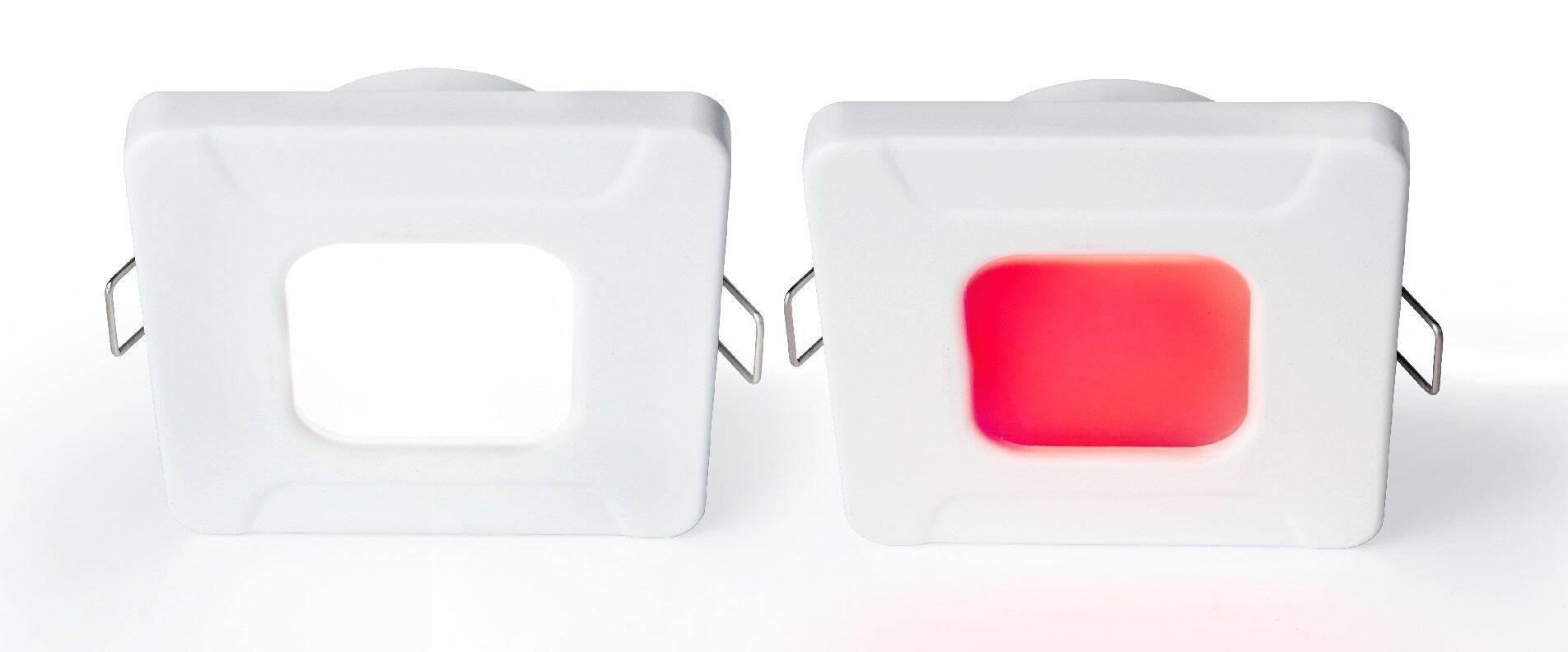 Square Dual Colour LED Downlights With Spring Clip | Taiwantrade