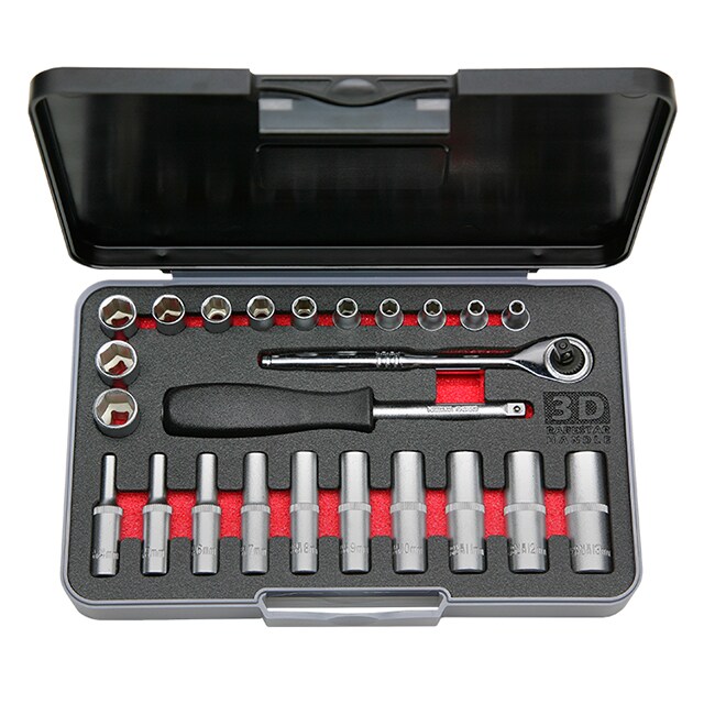 24 PCS 1/4" DR. 3D RATCHET & SOCKET SET | Taiwantrade