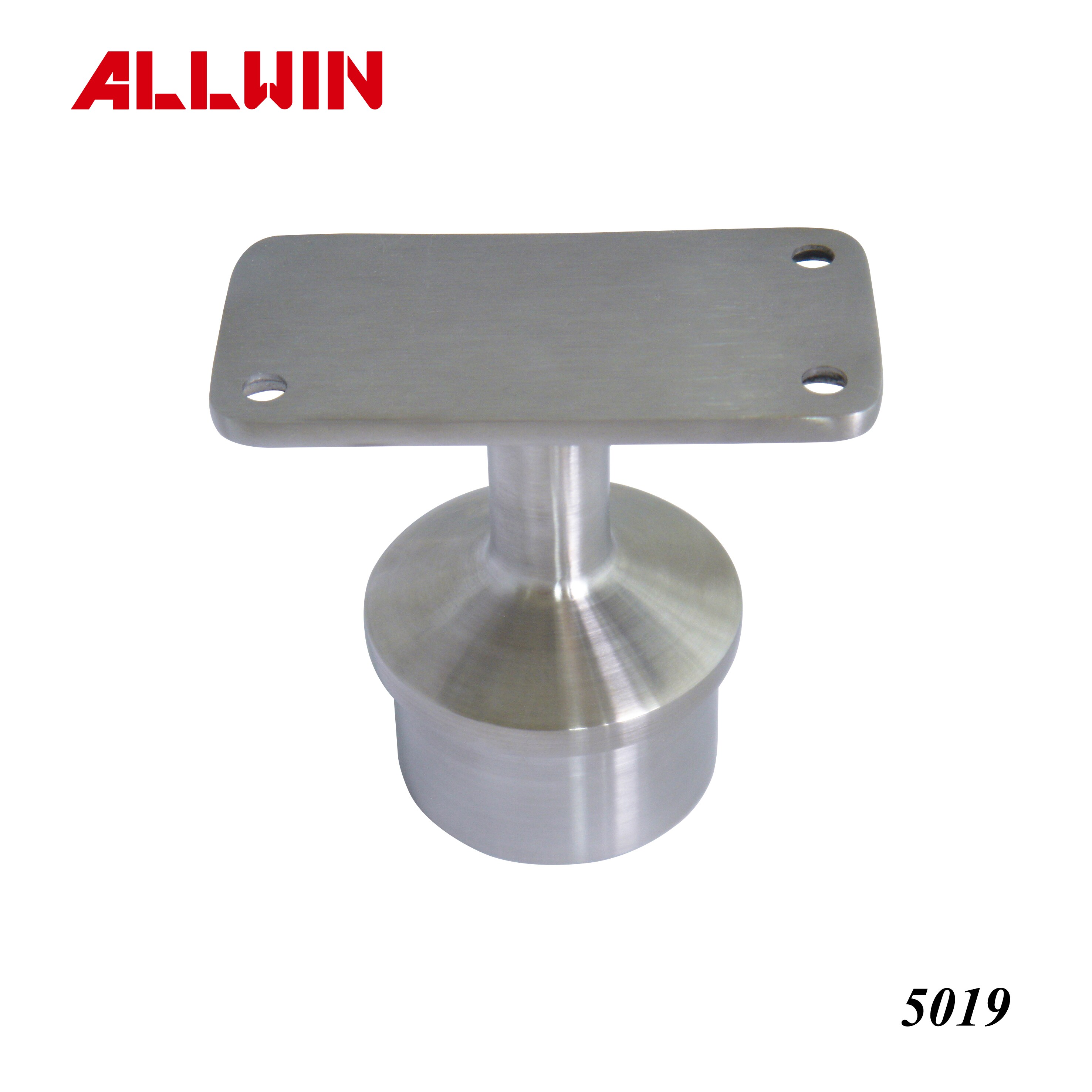 316 Stainless Steel Flat Fixed Straight Saddle Handrail Bracket for 2" Round Tube | Taiwantrade