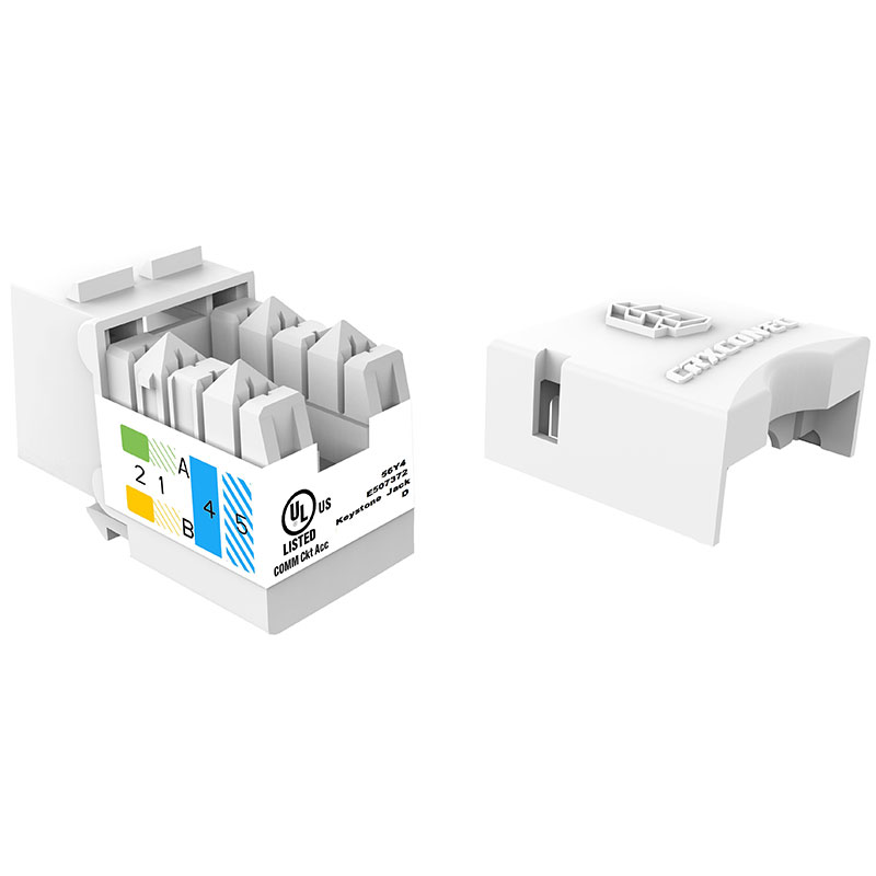 CAT5E Unshielded UTP 90 Degree 110 Type Data Modular Jack | Taiwantrade