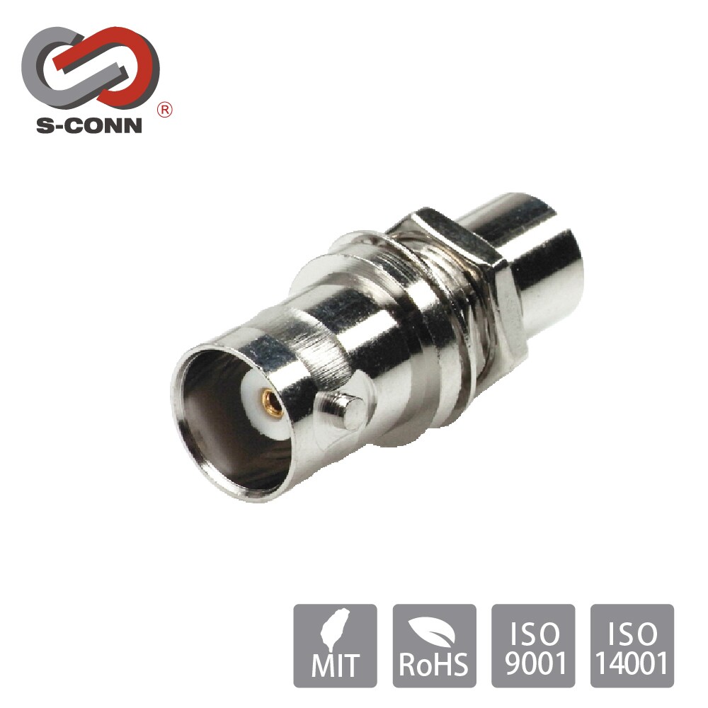 RF/Coaxial connector, BNC Jack to RCA Jack, B/H Adapter | Taiwantrade.com