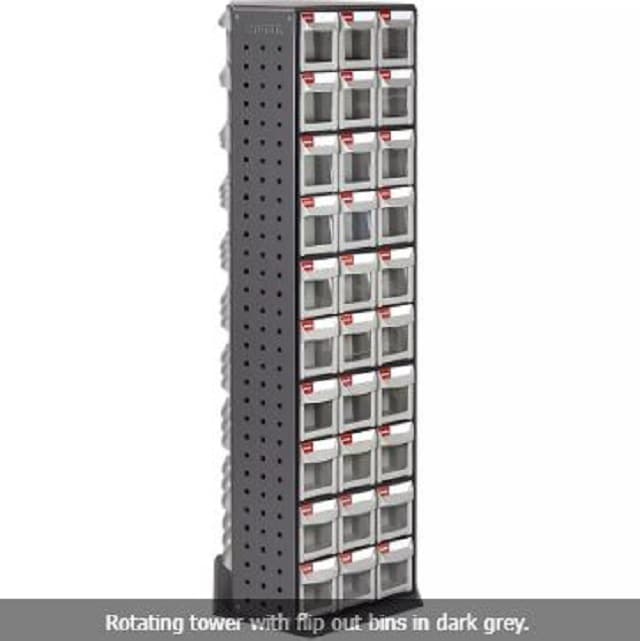 REVOLVING TOWER QUICK TIP OUT BINS WITH 15 SETS OF 6 DRAWERS | Taiwantrade