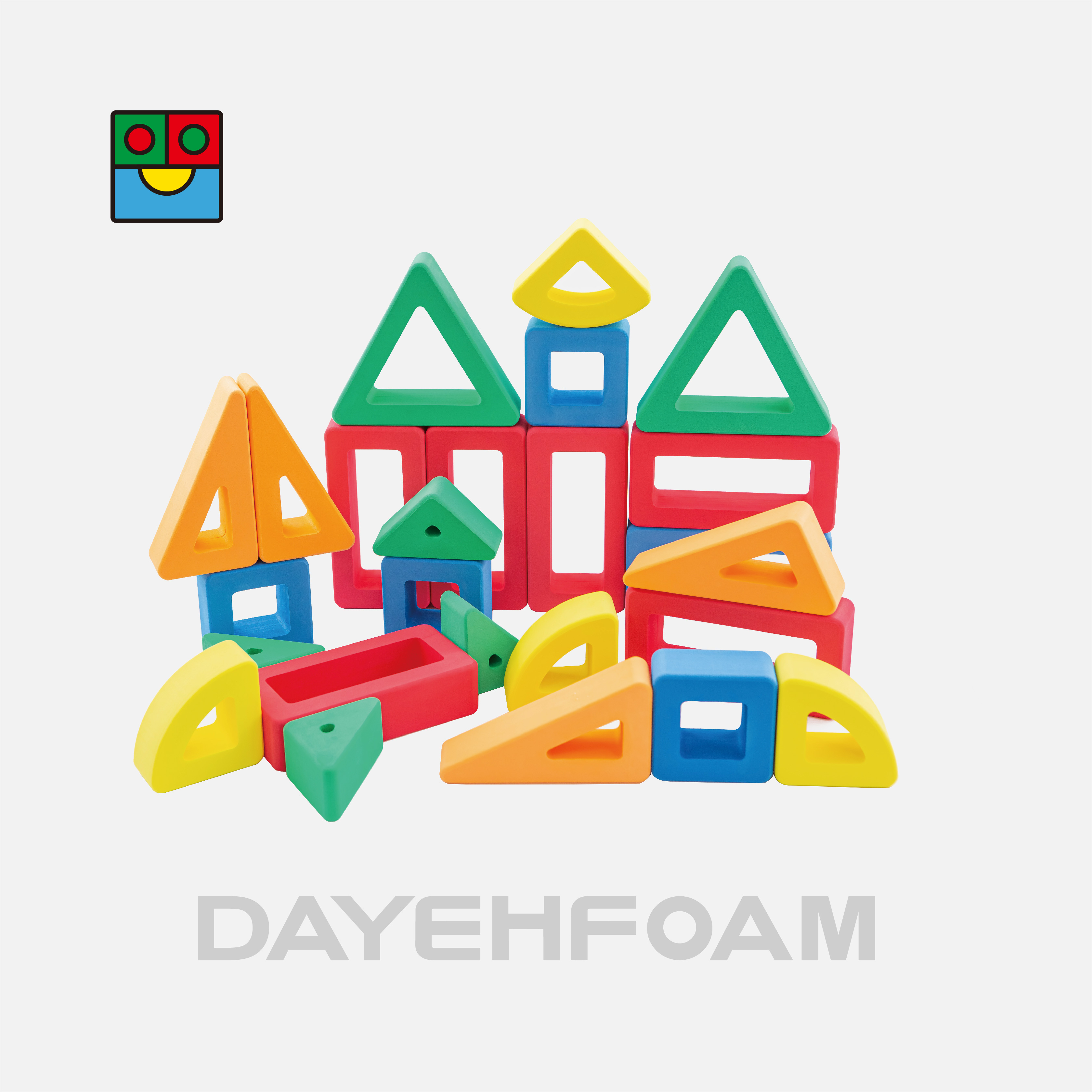 Vibrant Colorful Hollow EVA Foam Building Blocks for Creative Play ...