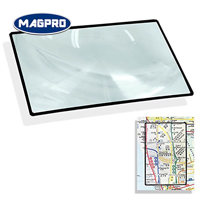 Plastic Flexible Full Page Magnifying Glass Sheet 4x Fresnel Lens For ...