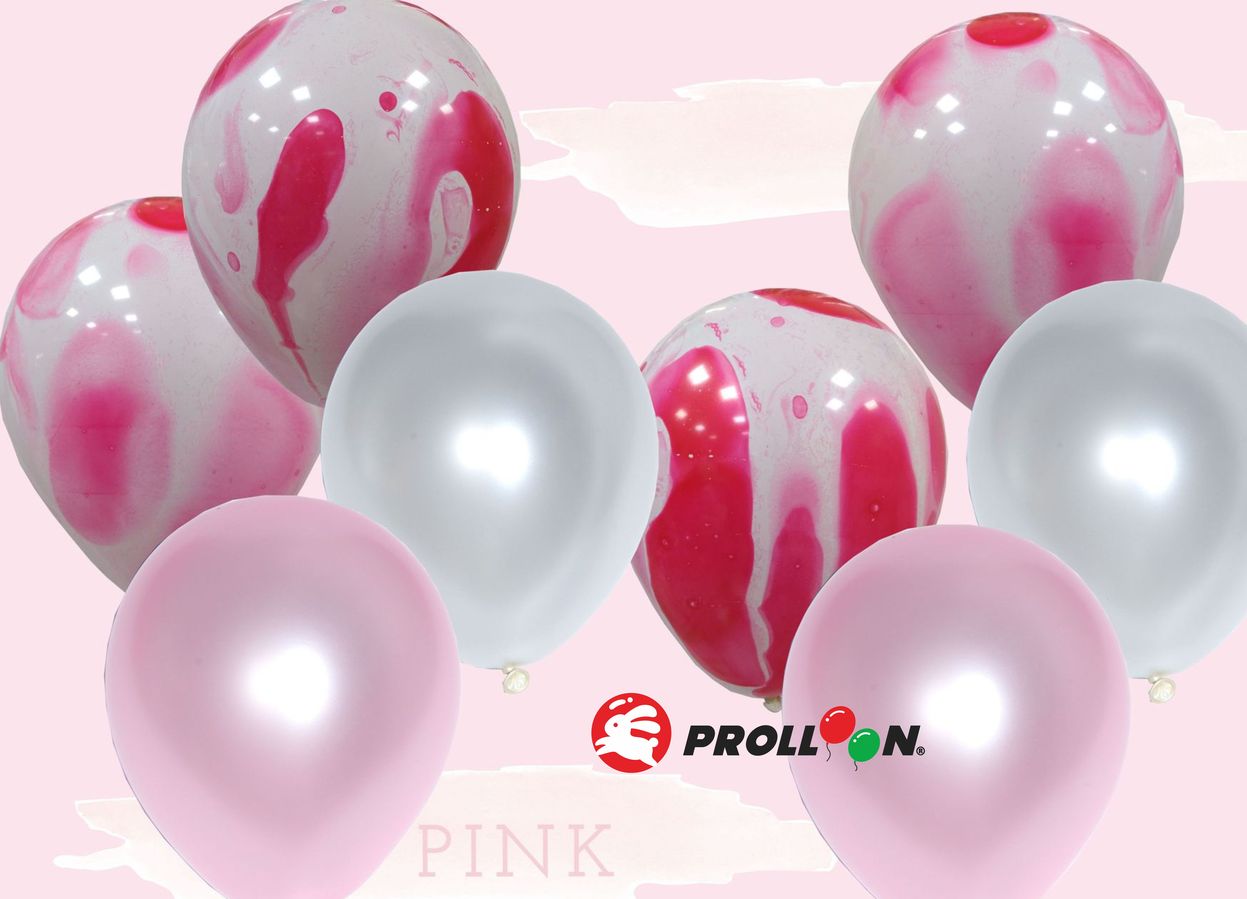 Pink Marble Balloons Bouquet Pink multi color balloons | Taiwantrade