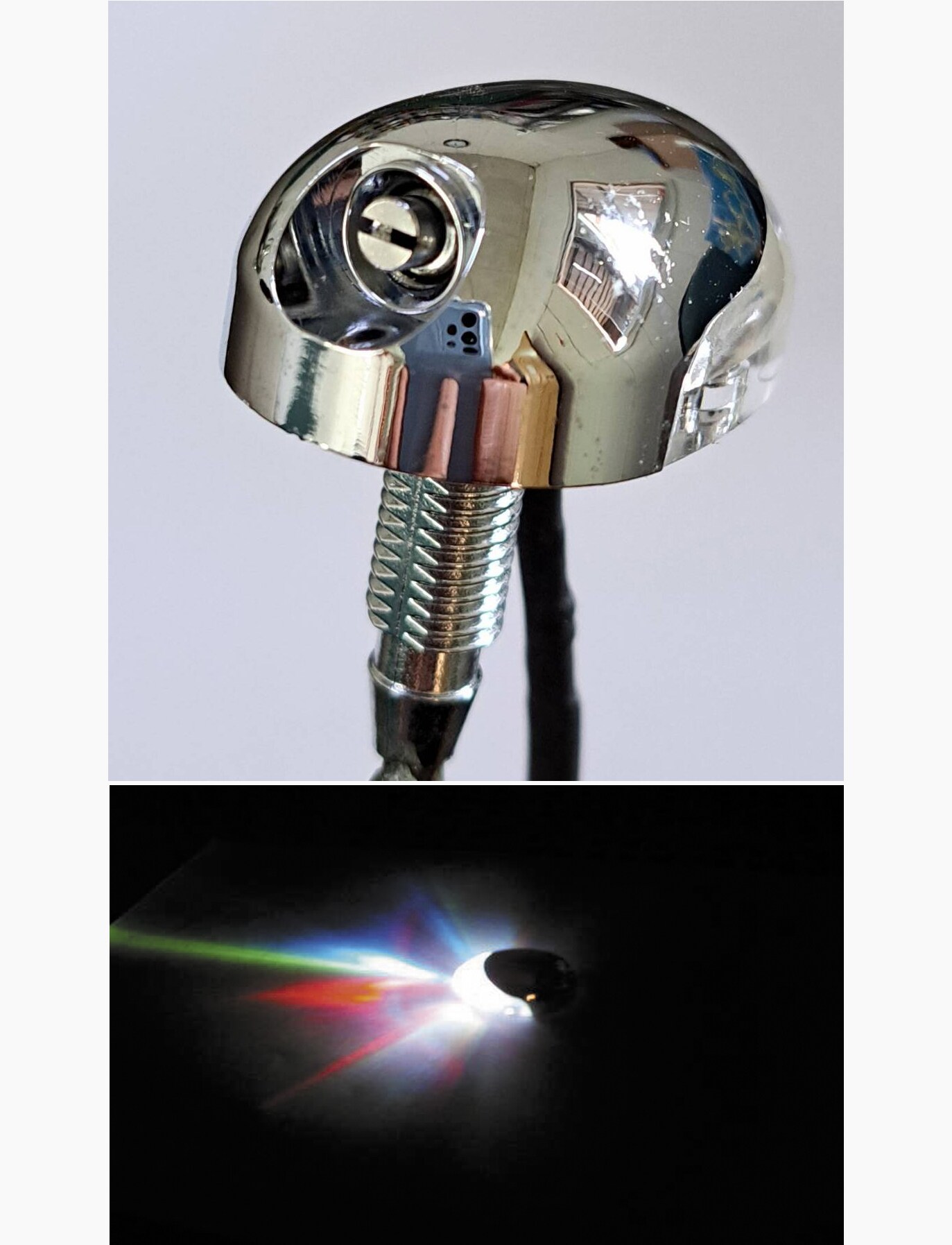 Colorful lights (LED) wide wiper sprinkler head (fog).Universal wiper ...