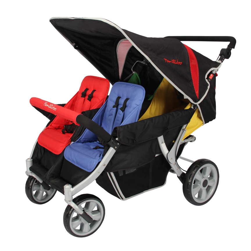 Multipassnger 4 seat stroller - Easy outing and travel for families ...