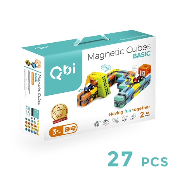 Qbi Magnetic Plastic Building Blocks - Basic Pack | Taiwantrade