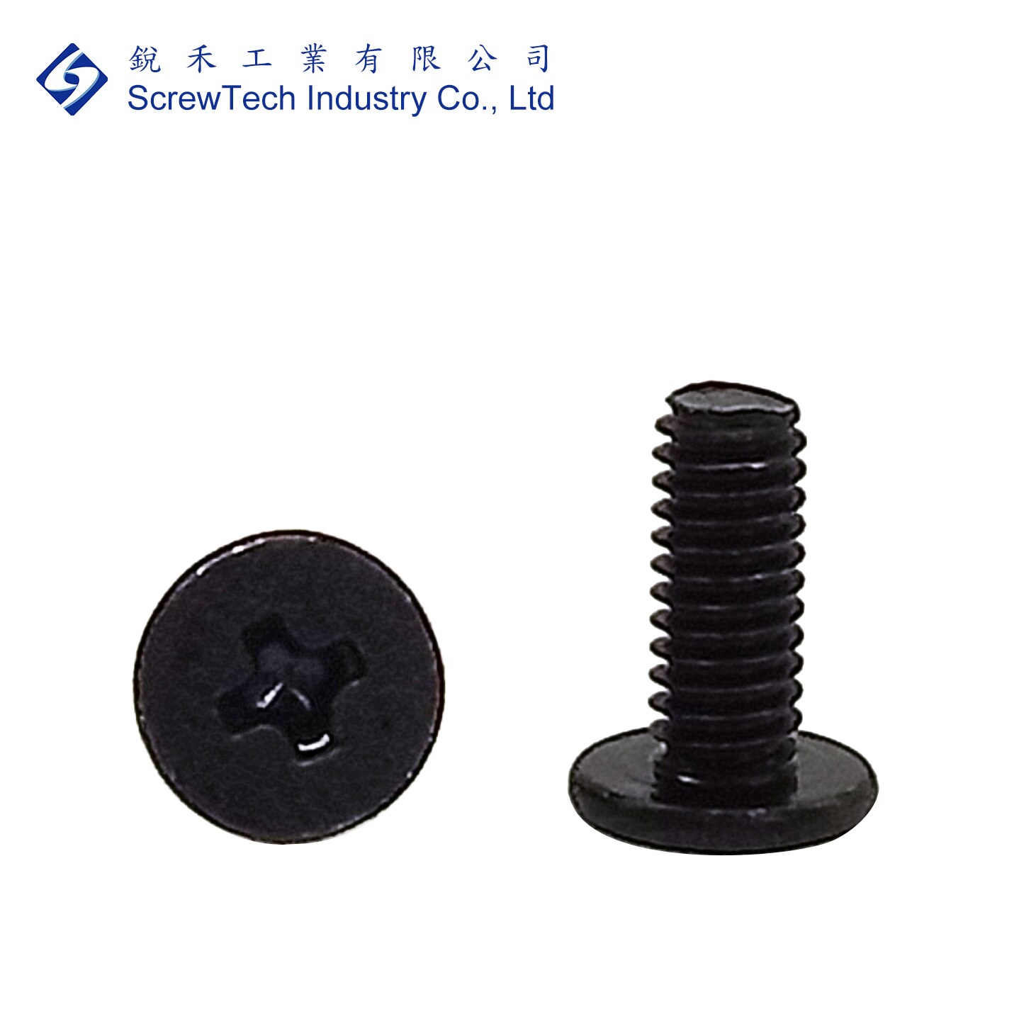 【ScrewTech-IAM0250601D】I Head, Phillips, M2.5x6, Machine Screw, Black ...