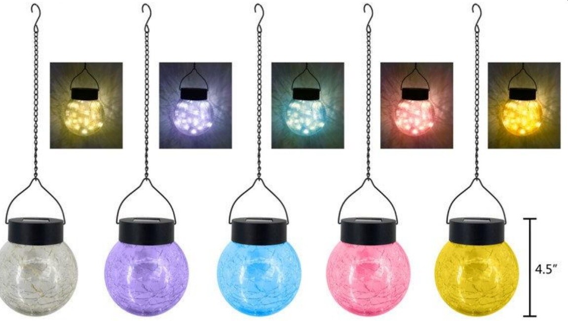 SOLAR HANGING GLASS BALL | Taiwantrade