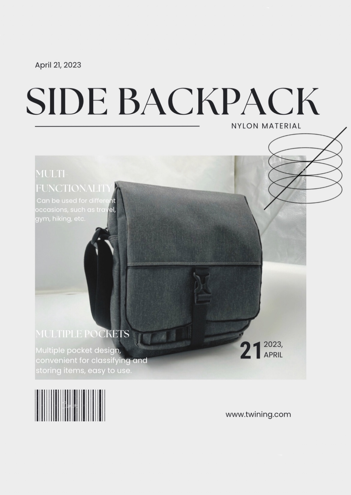 Multifunctional Casual Side Backpack | Best Elite-JTY Industrial Co., Ltd.