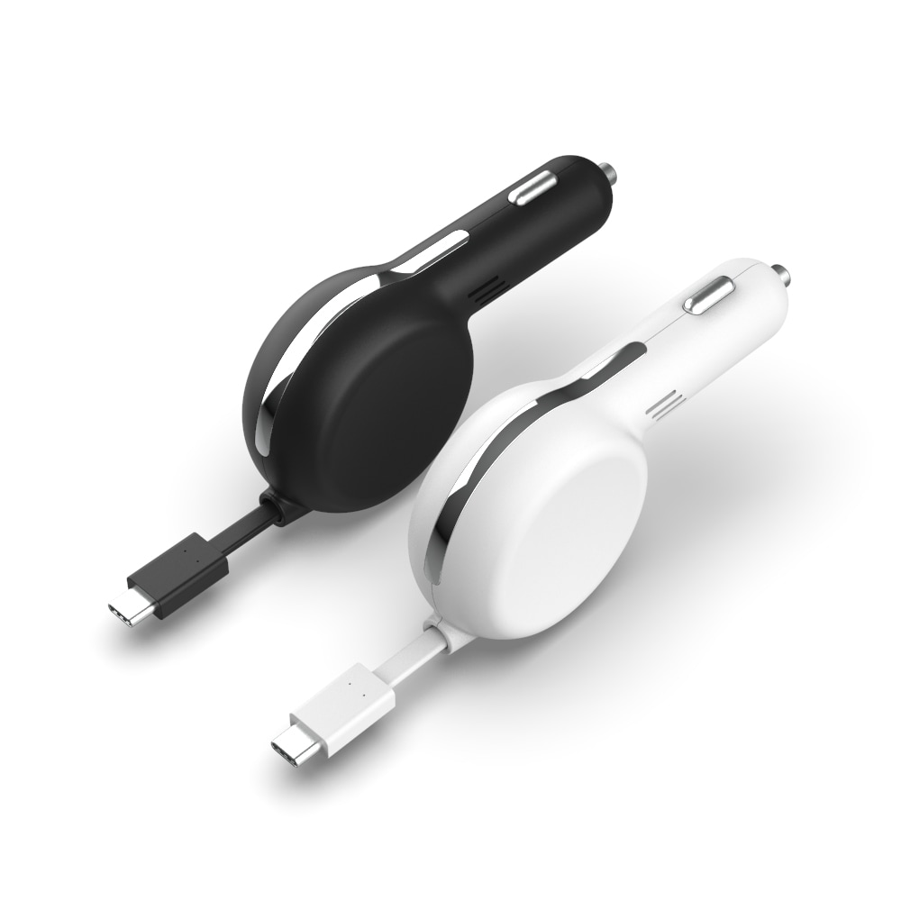 PD 18W Car charger with adjustable cable | Taiwantrade.com