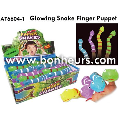 GLOW SNAKE FINGER PUPPET | Taiwantrade.com