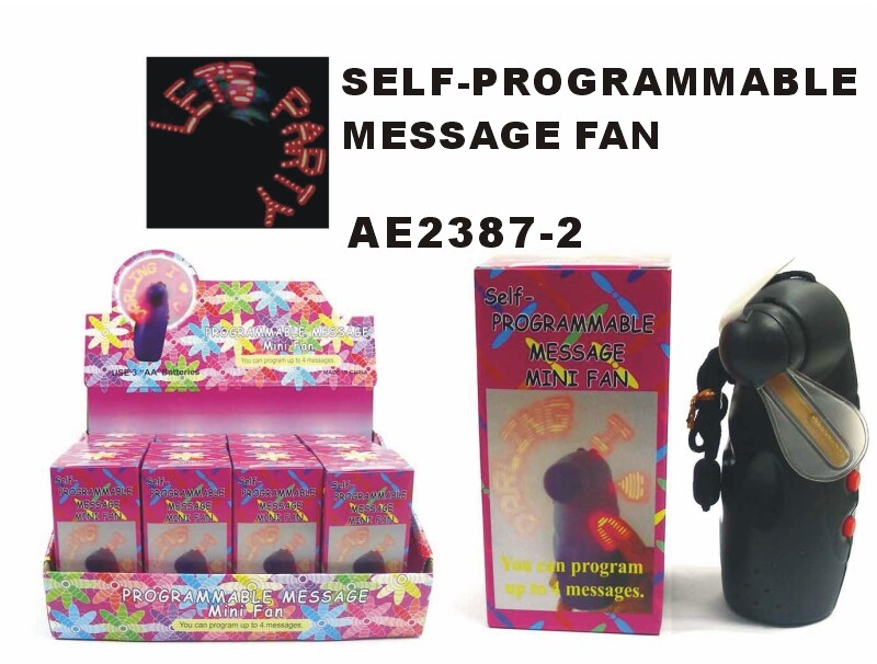 SELF-PROGRAMMABLE MESSAGE FAN | Taiwantrade