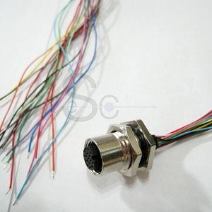 M12 17 Pin Female to OPEN cable; Sensor Cables; Waterproof cables ...